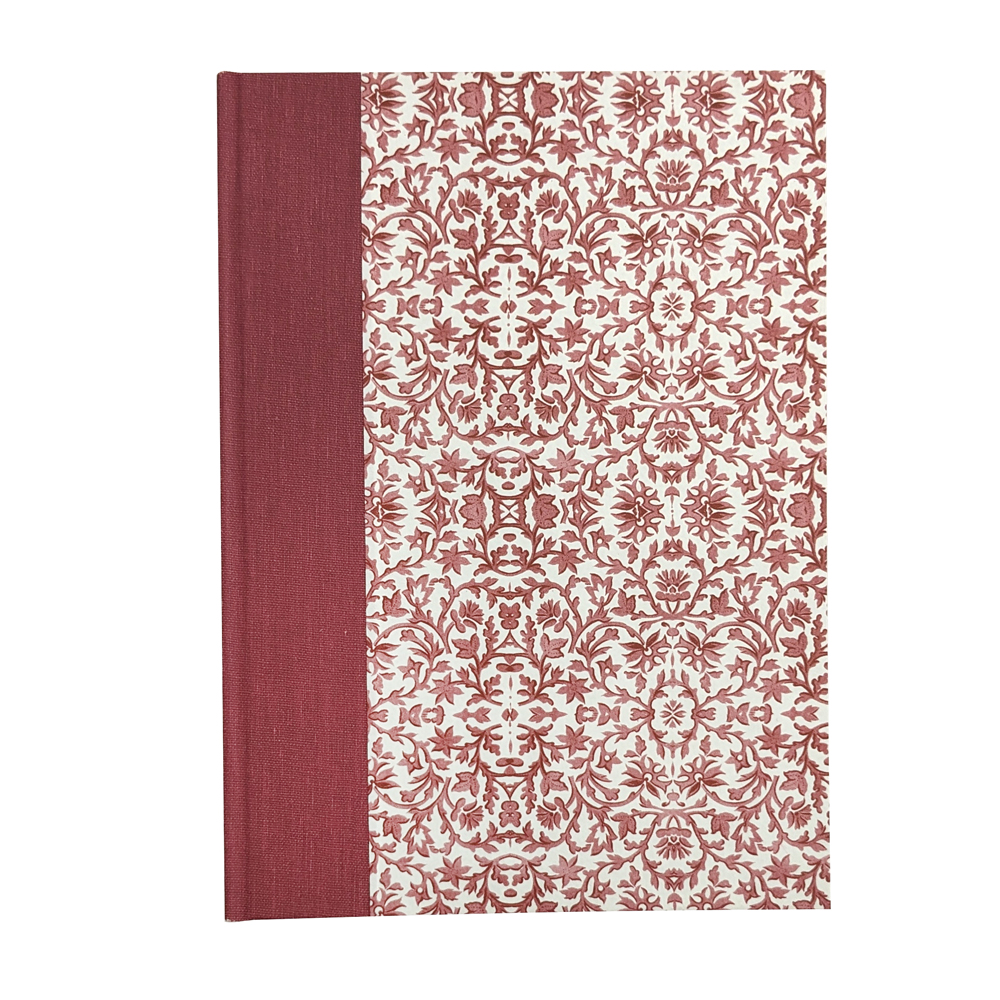 Italian Red pattern notebook - Bindfulness
