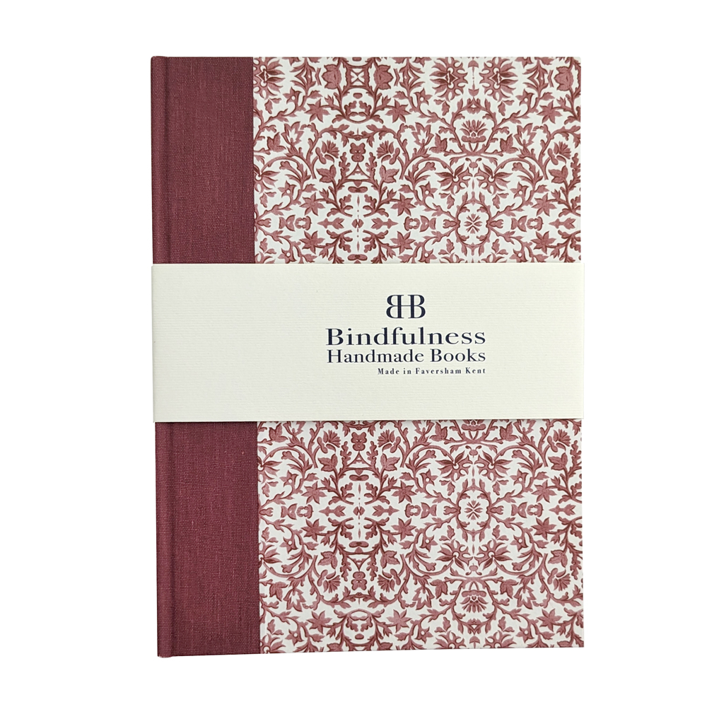 Italian Red pattern notebook - Bindfulness